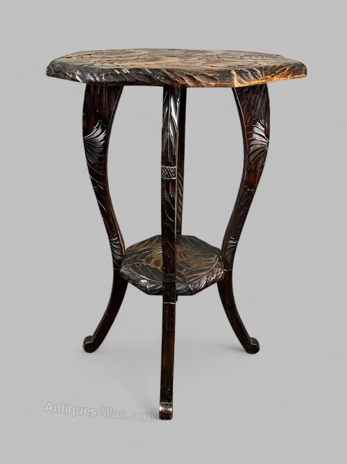 Liberty Japan Octagonal Lamp Table Chrysanthemum as289a1464 / 19219 ...