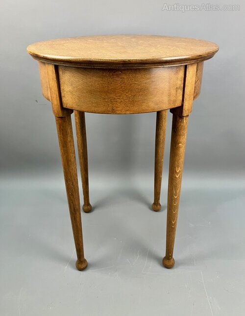 William Birch Arts & Crafts Golden Oak Lamp Table as289a1361 / 19102 ...