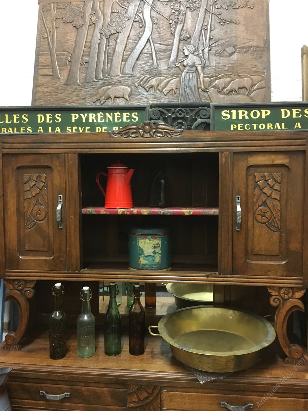 Antiques Atlas - French Vintage Chemist Shop Glass Sign