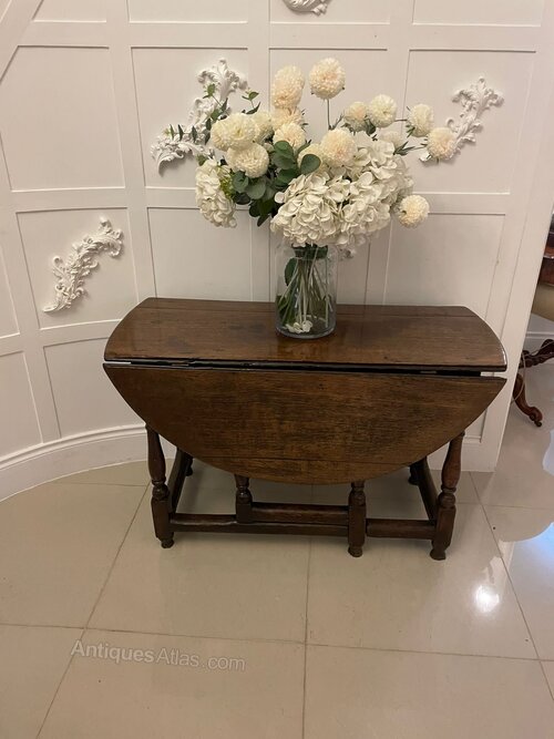 18th Century Antique Oak Drop Leaf Dining Table as1055a2976 / 2232 ...