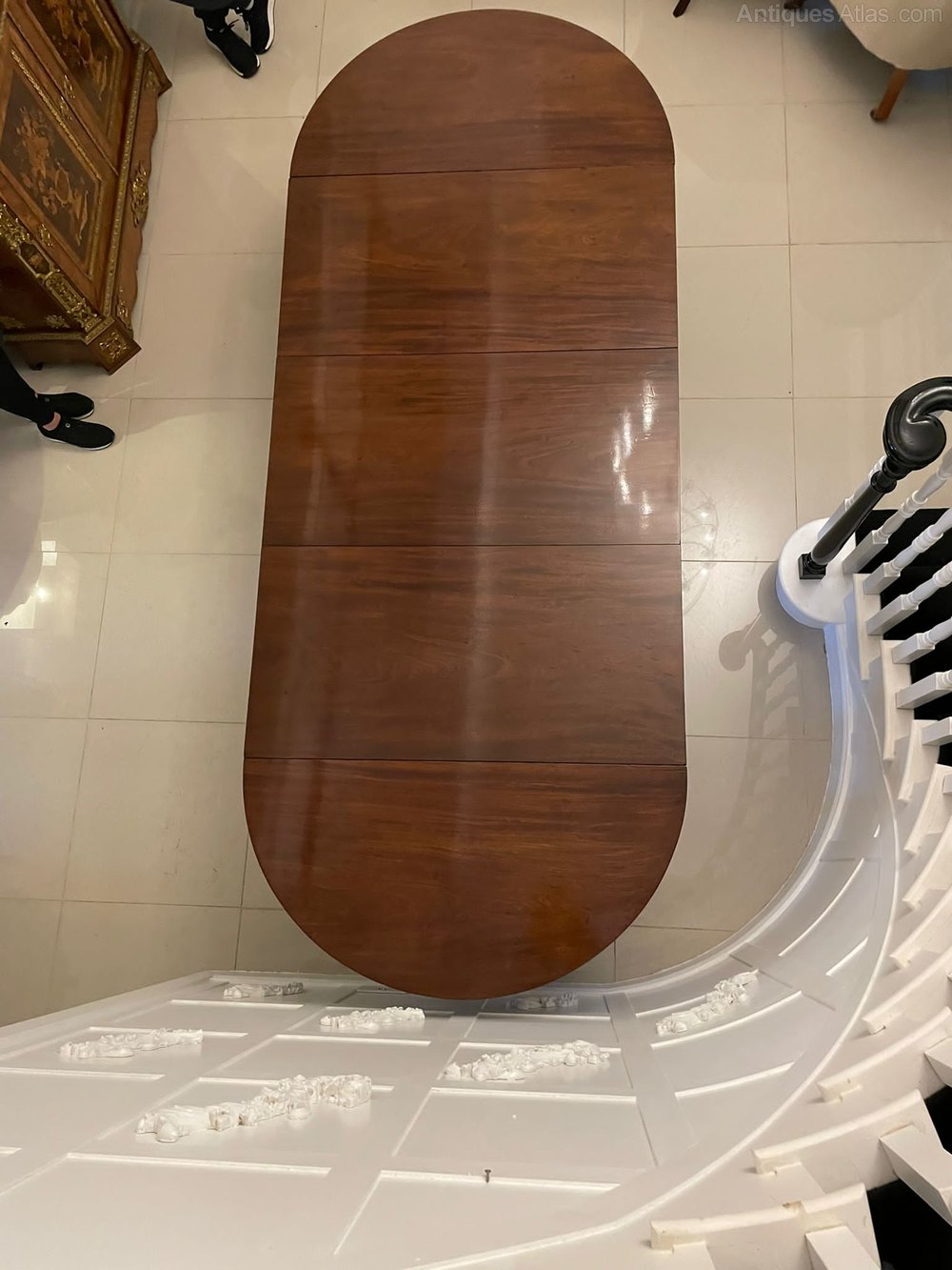 Antique Figured Mahogany Metamorphic Dining Table - Antiques Atlas