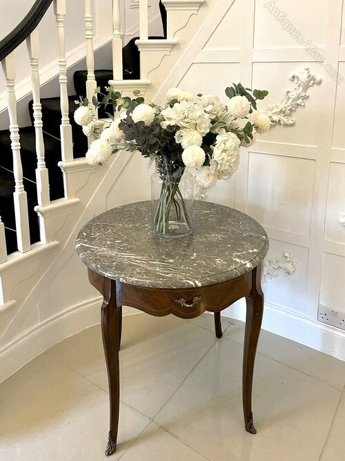 Antique French Kingwood Marble Top Lamp Table as1055a3053 / 1865 ...