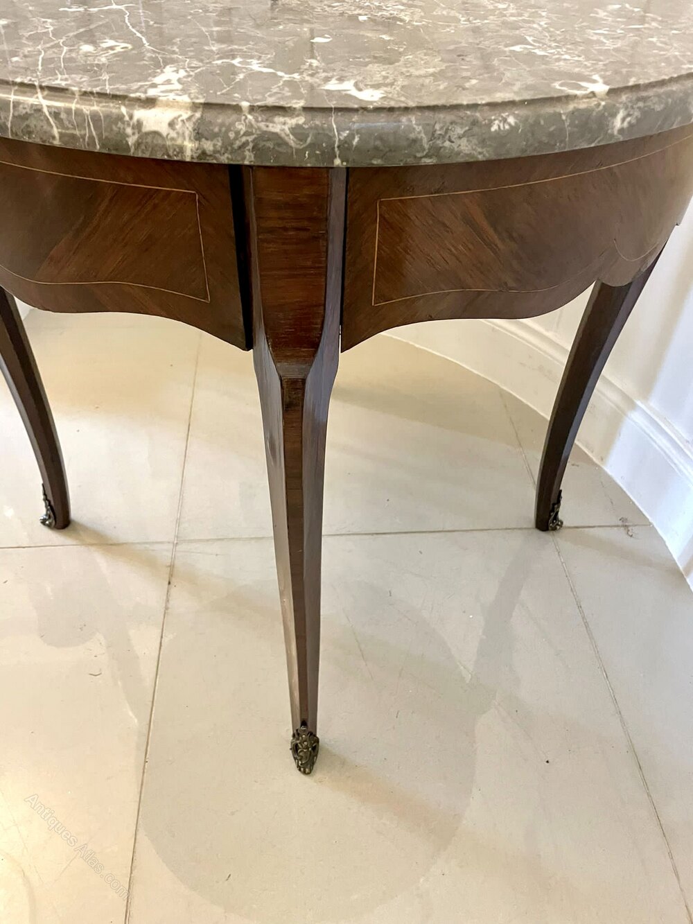Antique French Kingwood Marble Top Lamp Table as1055a3053 / 1865 ...