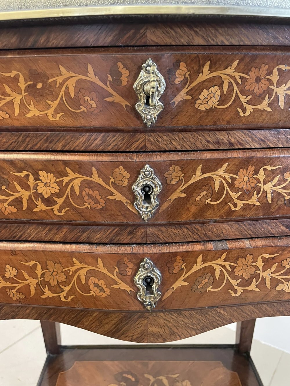 Antique Marquetry Inlaid Kingwood Chest Of Drawers - Antiques Atlas