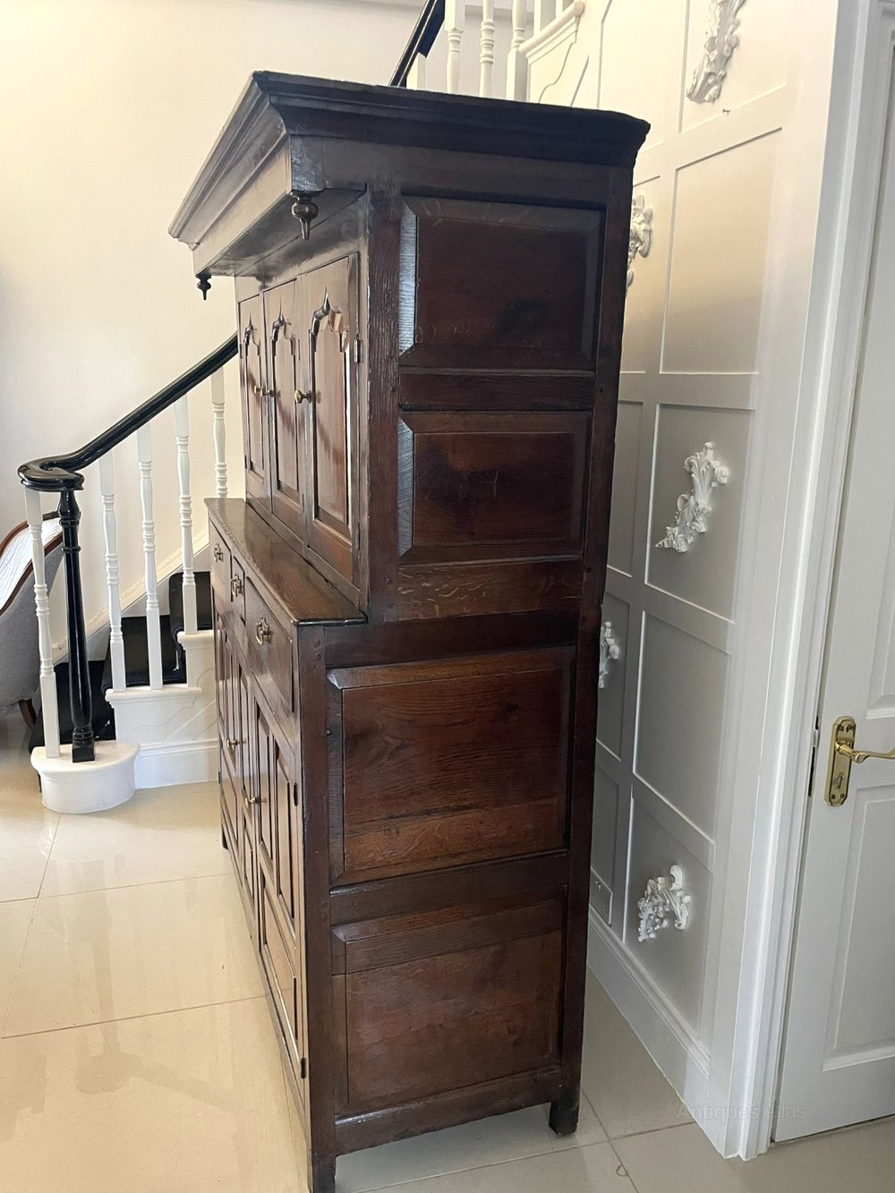 Antique Welsh Quality Oak Deuddarn Cupboard as1055a2566 / 1501 ...