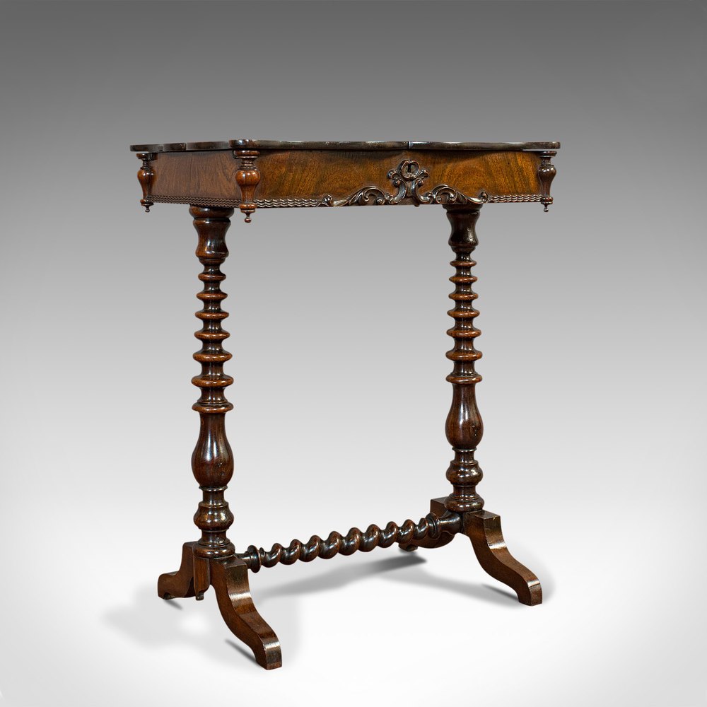 Antique Collector's Table, Walnut, Rosewood - Antiques Atlas