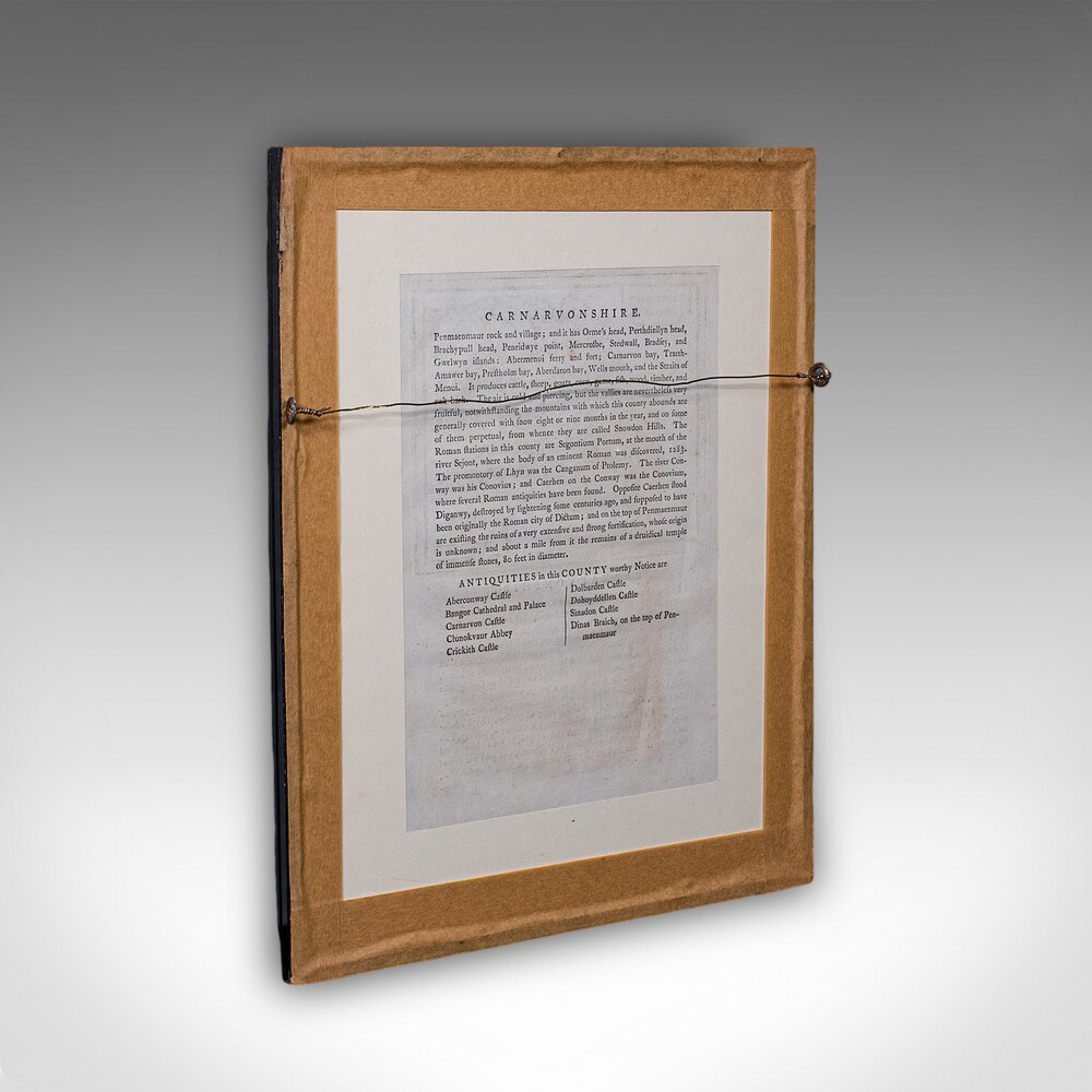 Antiques Atlas - Antique Dual Sided Carnarvonshire Map, Atlas ...