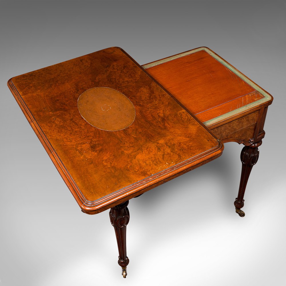 Antique Gentleman's Card Table, English Walnut - Antiques Atlas
