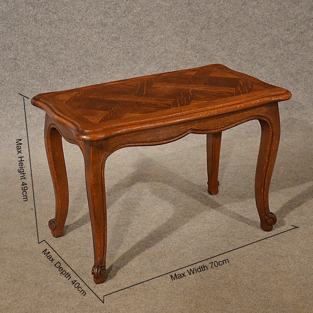 Antique Oak Coffee Table Serving Tea Art Deco - Antiques Atlas