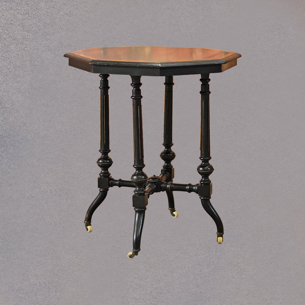 Antique Window Table, Aesthetic Period Octagonal as272a1756 / A1189 ...