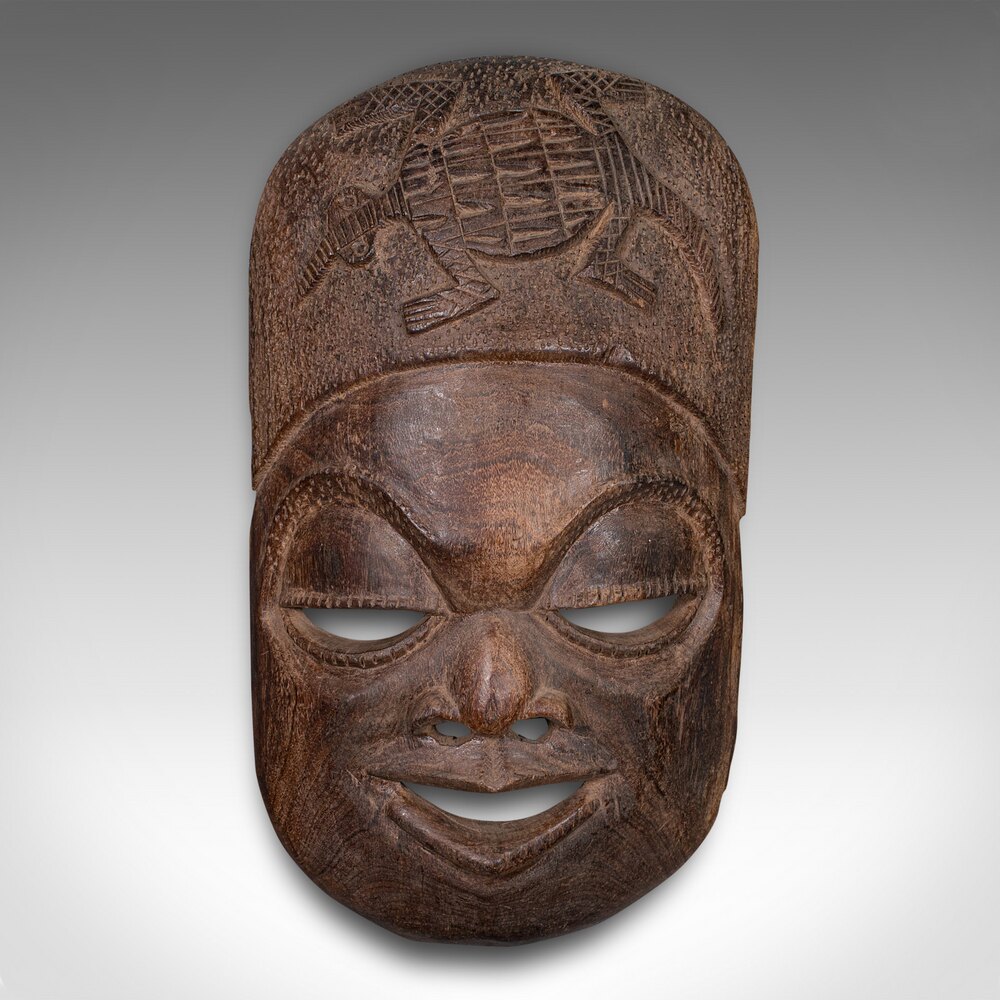 Antiques Atlas - Large Vintage Display Mask, African, Ironwood ...