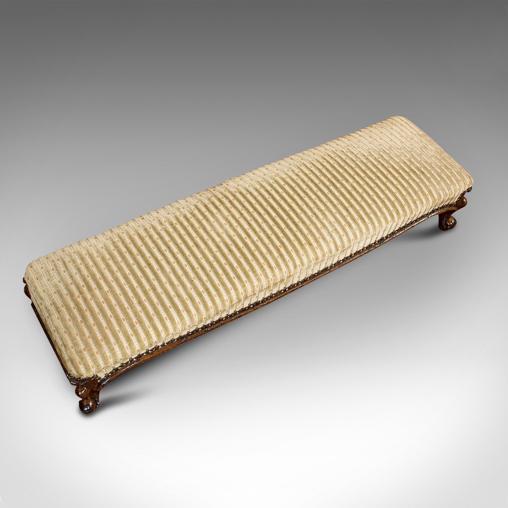 Long Antique Foot Stool, English, Coaching, C.1840 - Antiques Atlas