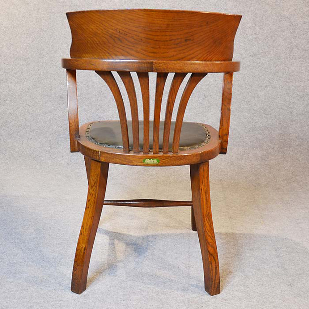 Office Study Chair Vintage Antique Desk Armchair - Antiques Atlas