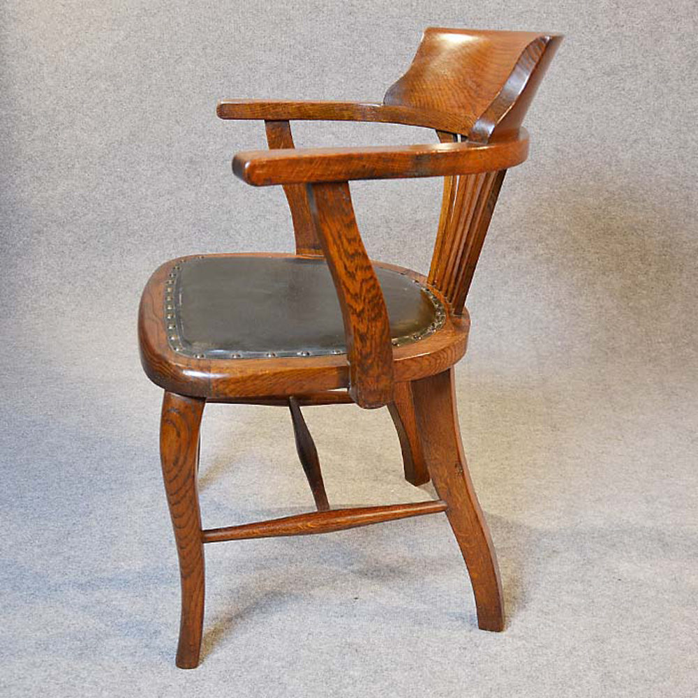 Office Study Chair Vintage Antique Desk Armchair - Antiques Atlas