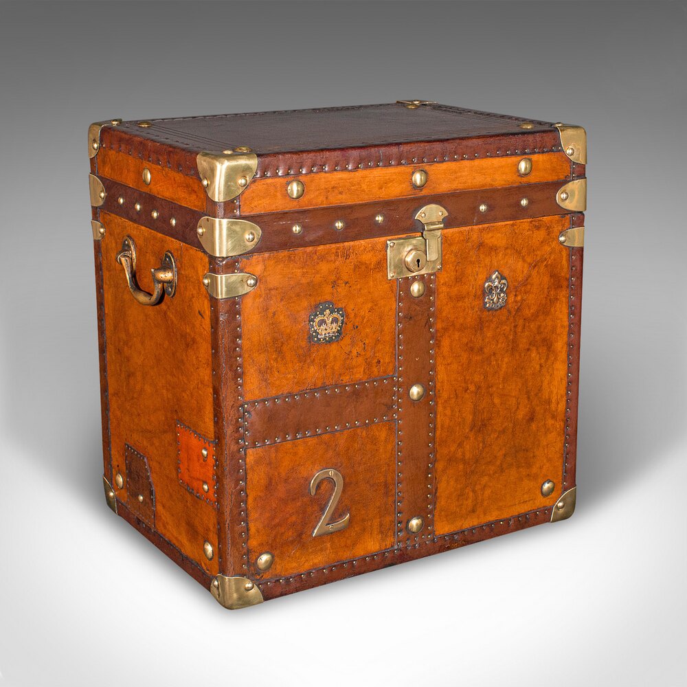 Antiques Atlas - Pair Of Vintage Officer's Campaign Luggage Cases ...