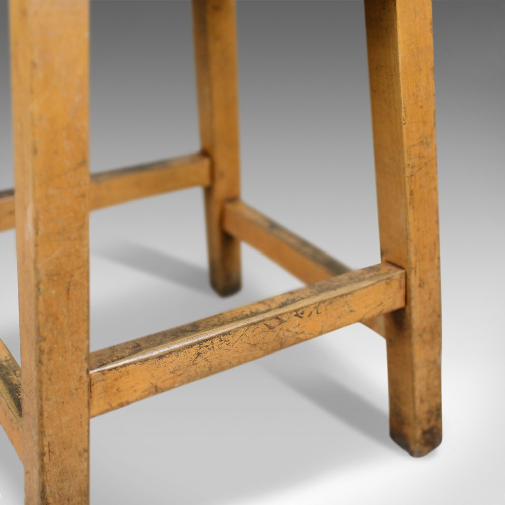 Antiques Atlas - Set Of Four Vintage, Low, Lab Stools, English,