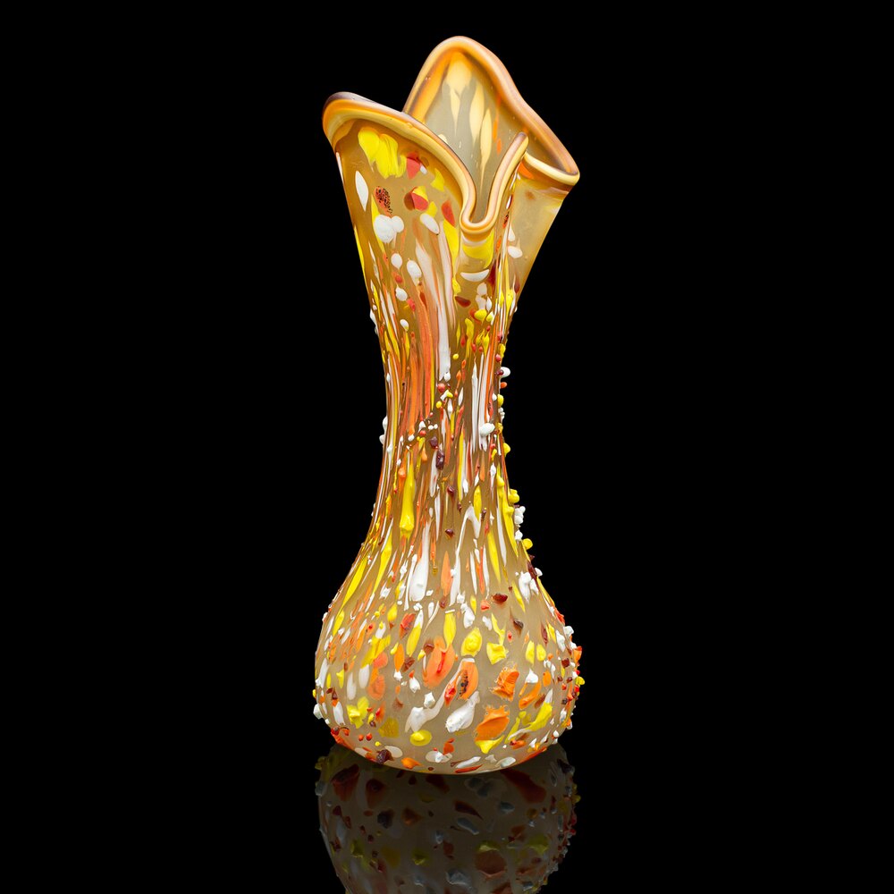 Antiques Atlas - Tall Vintage Explosion Vase, Italian Art Glass ...