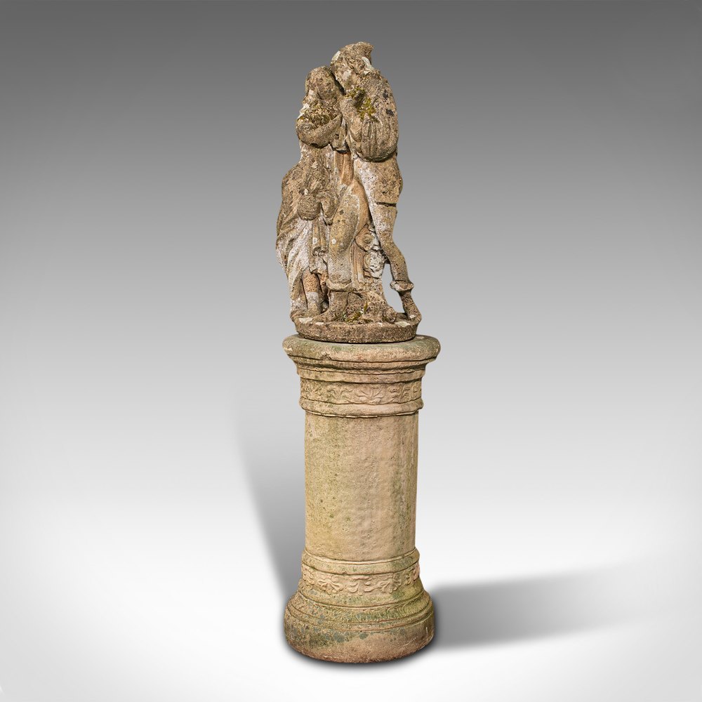 Antiques Atlas - Tall Vintage Statue, English, Reconstituted Stone