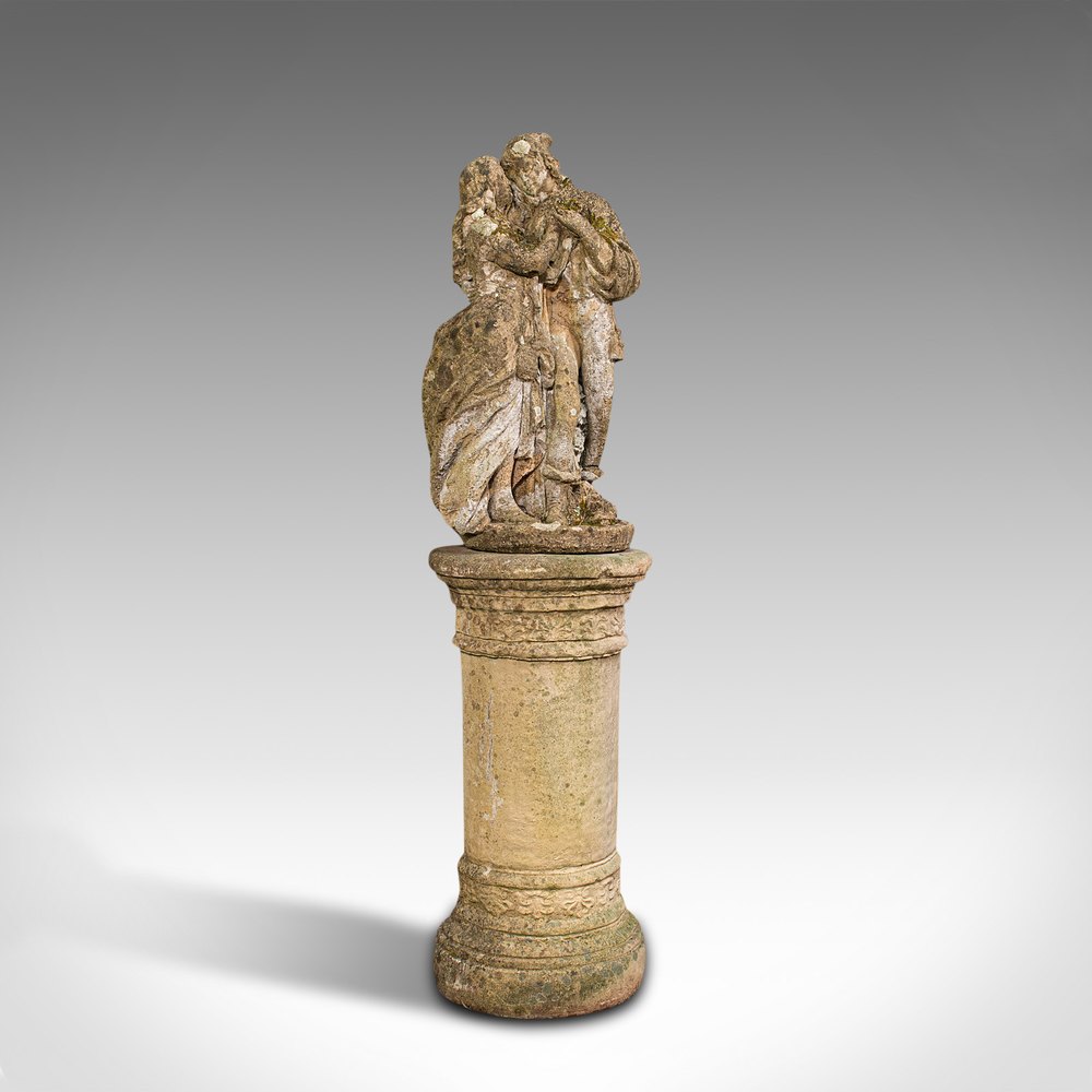 Antiques Atlas - Tall Vintage Statue, English, Reconstituted Stone