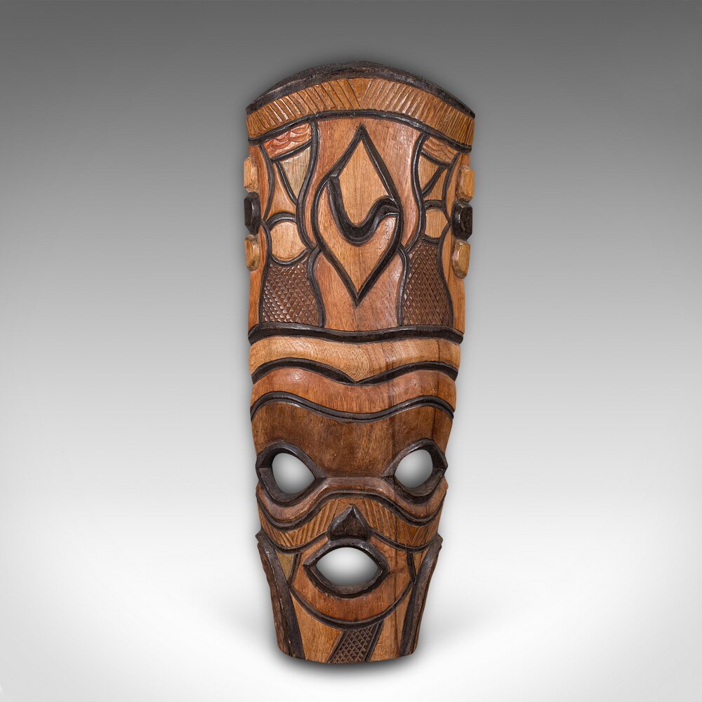 Antiques Atlas - Tall Vintage Tribal Mask, Central African as272a7974 ...