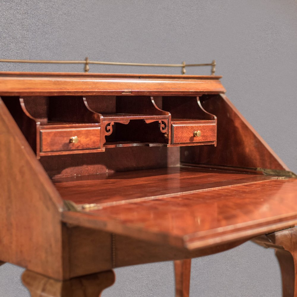 Victorian Mahogany Bureau De Dame, C.1900 - Antiques Atlas