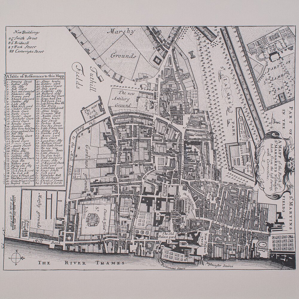 Antiques Atlas - Vintage 18th Century Street Map, London, Framed ...