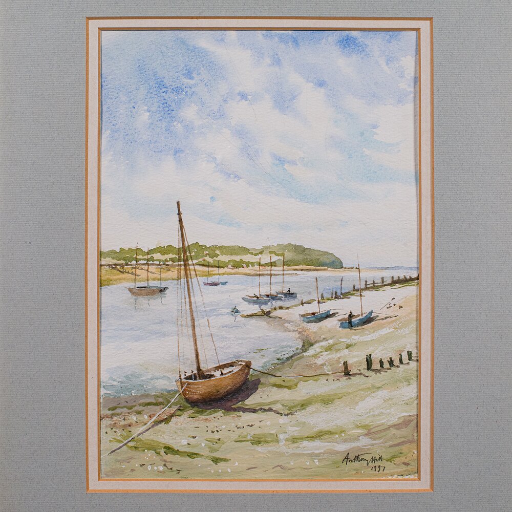 Antiques Atlas - Vintage Beach Landscape Painting, English School ...