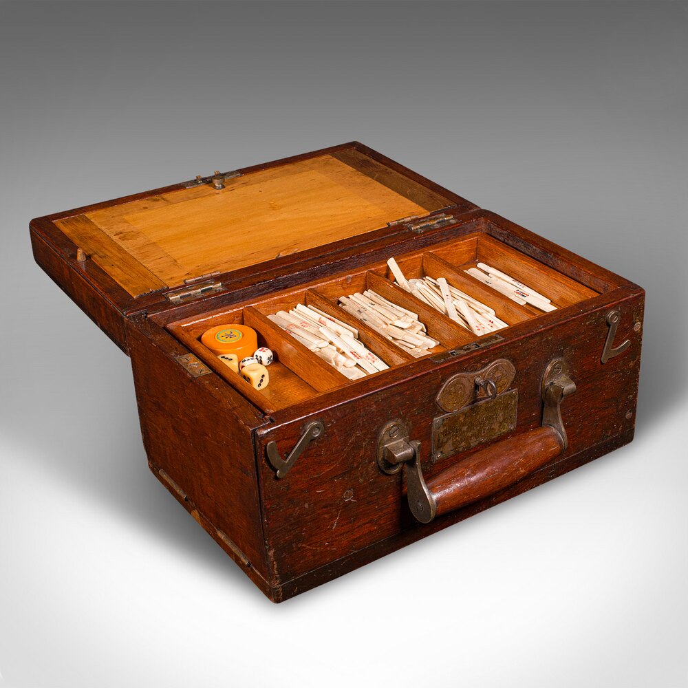 Antiques Atlas - Vintage Cased Mahjong, Chinese, Gaming Counters ...