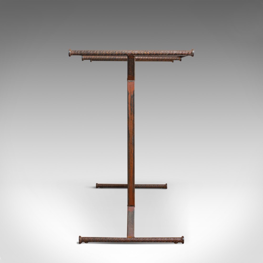 Vintage Clothes Rail, English, Steel, Oak, Retail - Antiques Atlas
