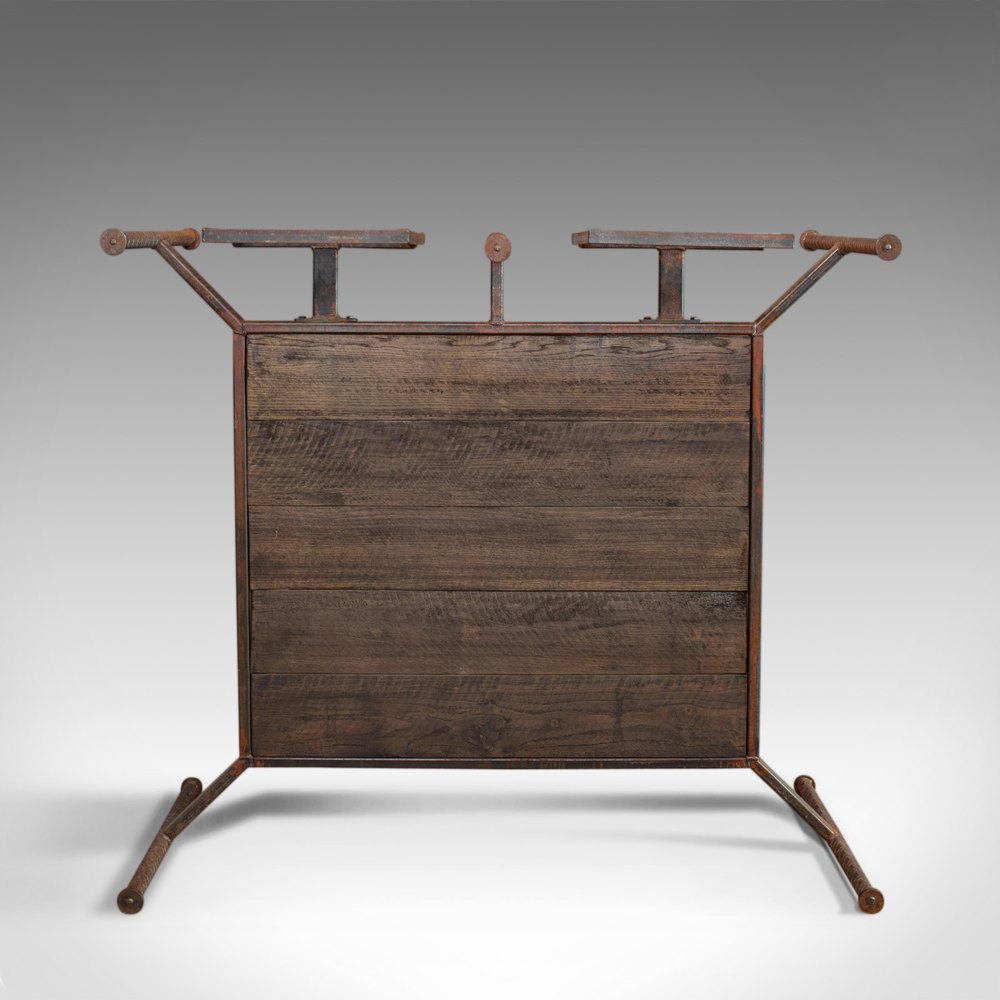 Vintage Clothes Rail, English, Steel, Oak, Retail - Antiques Atlas