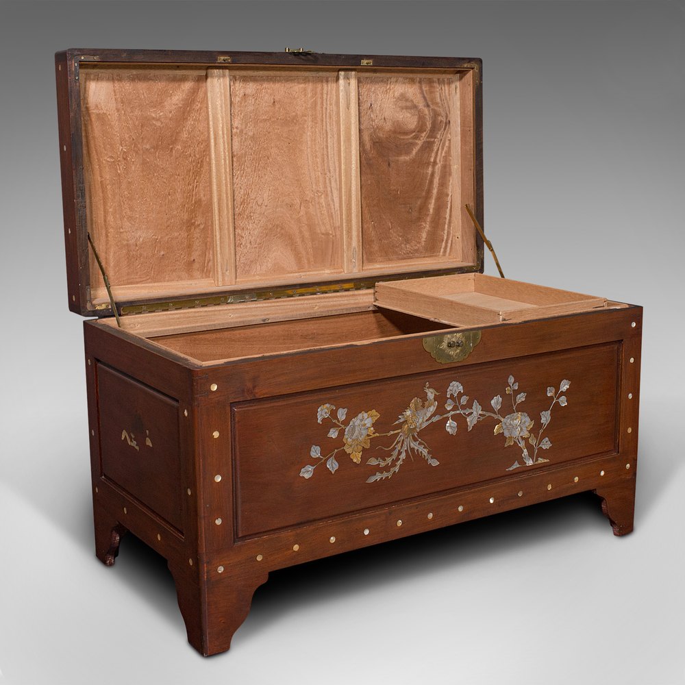 Antiques Atlas - Vintage Decorative Chest, Oriental, Camphorwood