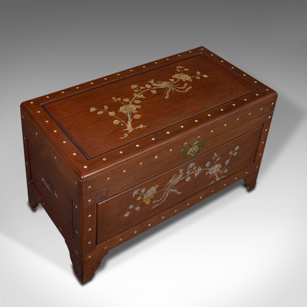 Antiques Atlas - Vintage Decorative Chest, Oriental, Camphorwood