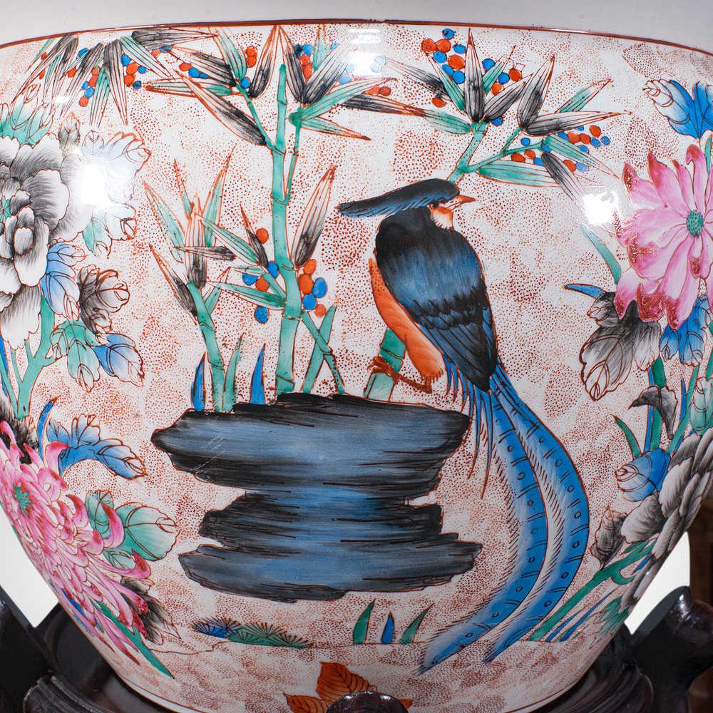 Antiques Atlas - Vintage Decorative Fish Bowl, Chinese, Ceramic ...