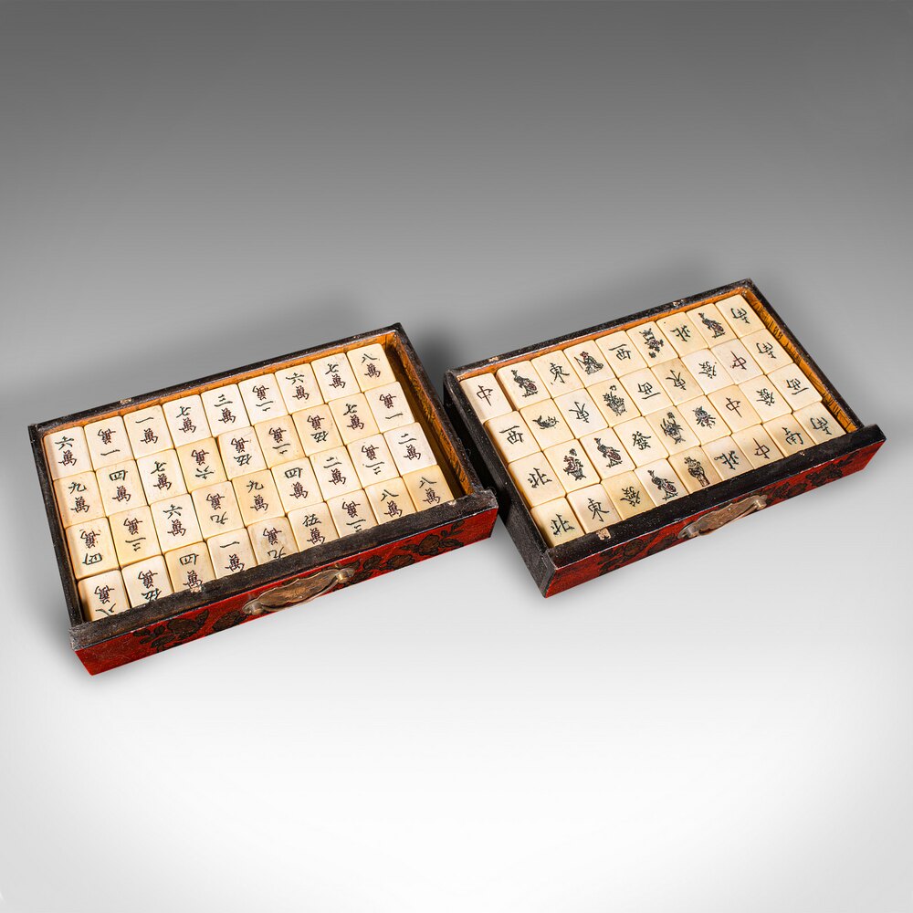Antiques Atlas - Vintage Decorative Mahjong Case, Oriental, Lacquer ...
