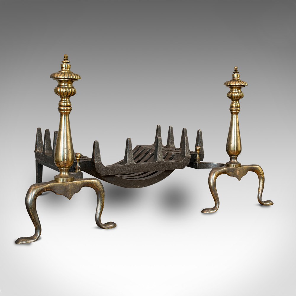 Antiques Atlas - Vintage Fireplace, English, Cast Iron Fire Grate