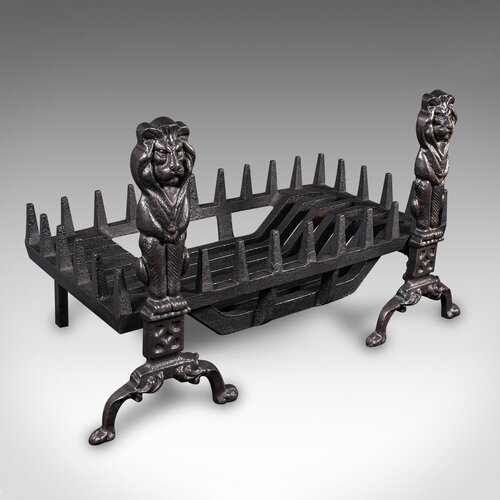 Antiques Atlas - Vintage Fireplace Set, English, Cast Iron as272a8183 ...