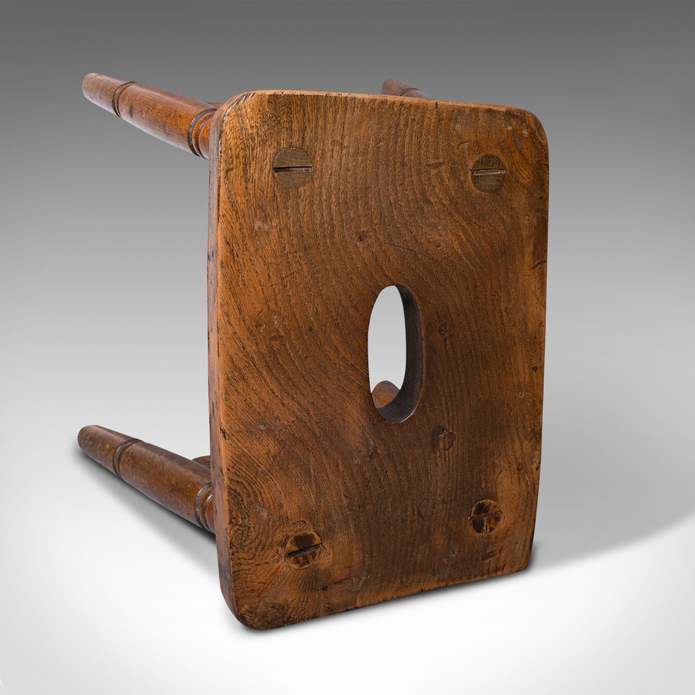 Vintage Laboratory Stool, English, Elm, C.1940 as272a5797 / 18.8387 ...