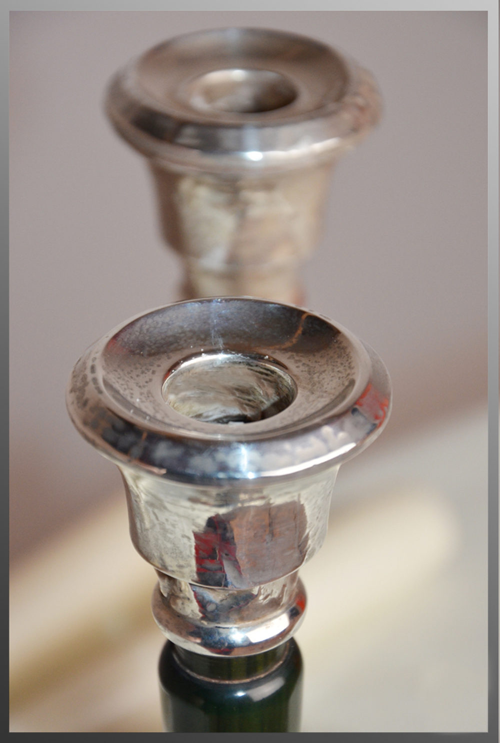 Antiques Atlas - Vintage Pair Silver Candle Sticks Birmingham