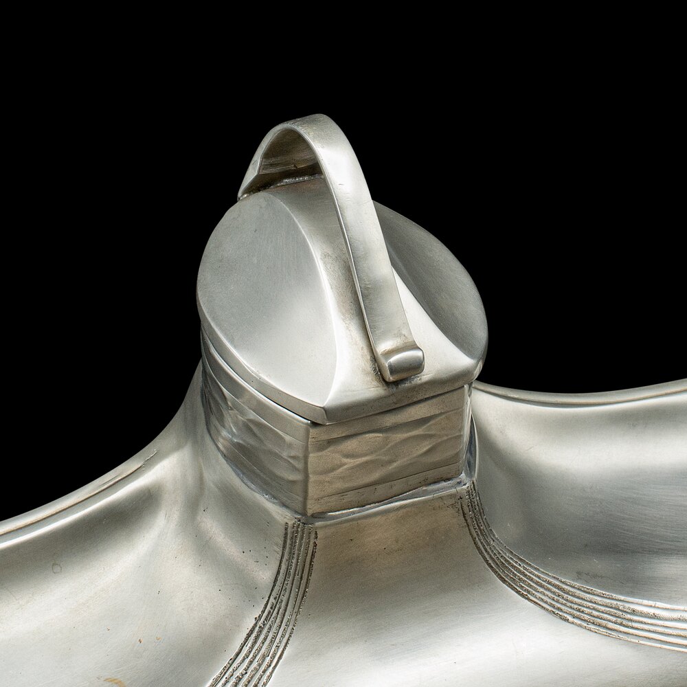 Antiques Atlas - Vintage Parisian Ink Tray, French, Pewter Brass ...