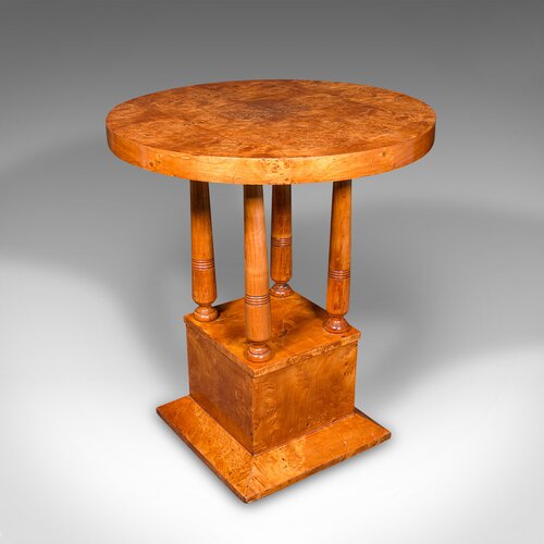 Vintage Podium Hall Table, French, Birds Eye Maple as272a7342 / 24139 ...