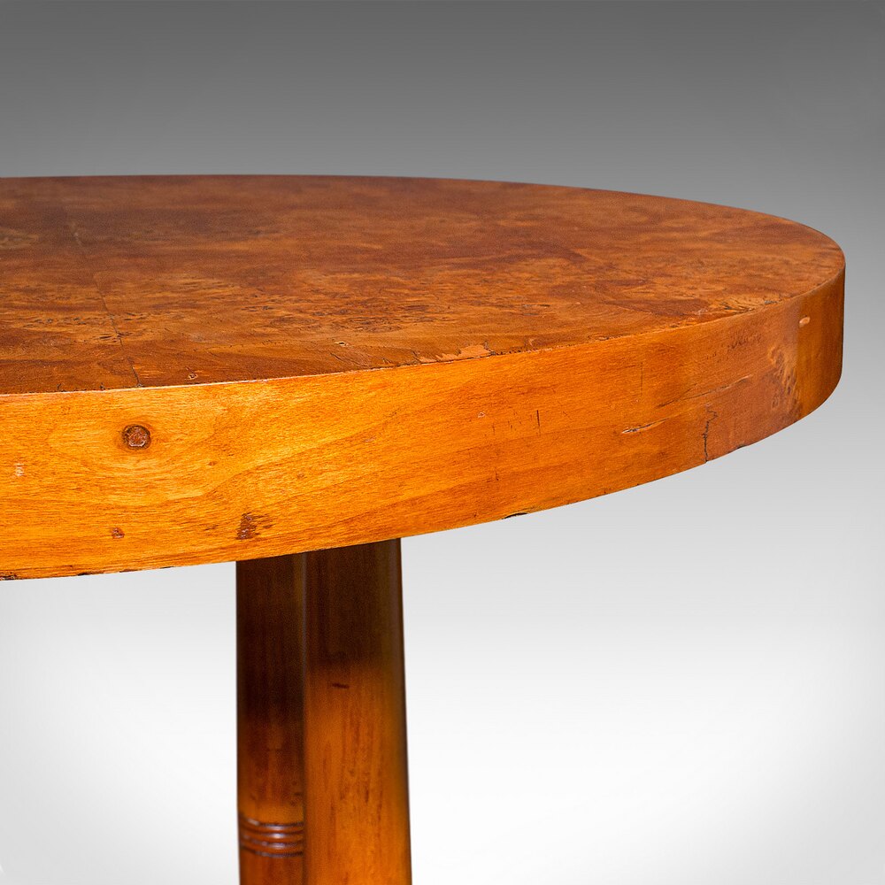 Vintage Podium Hall Table, French, Birds Eye Maple as272a7342 / 24139 ...