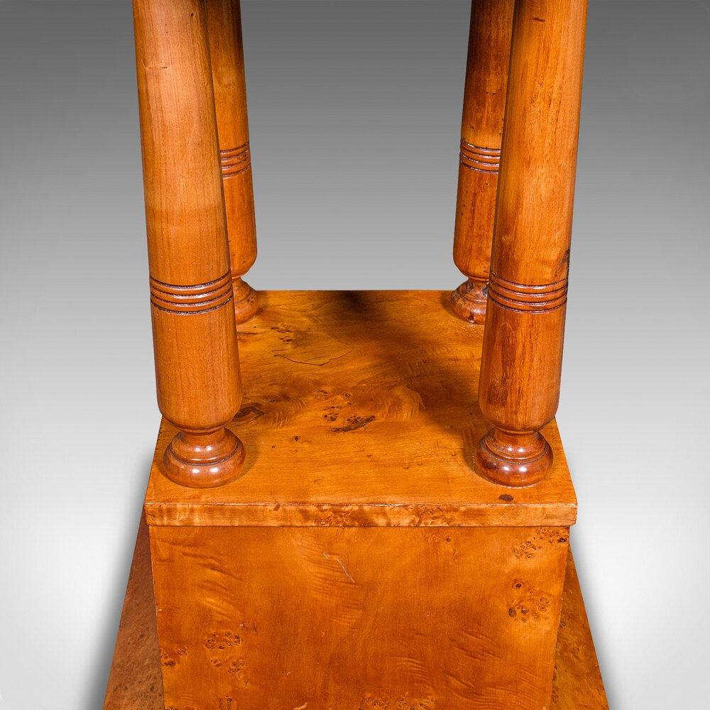 Vintage Podium Hall Table, French, Birds Eye Maple as272a7342 / 24139 ...