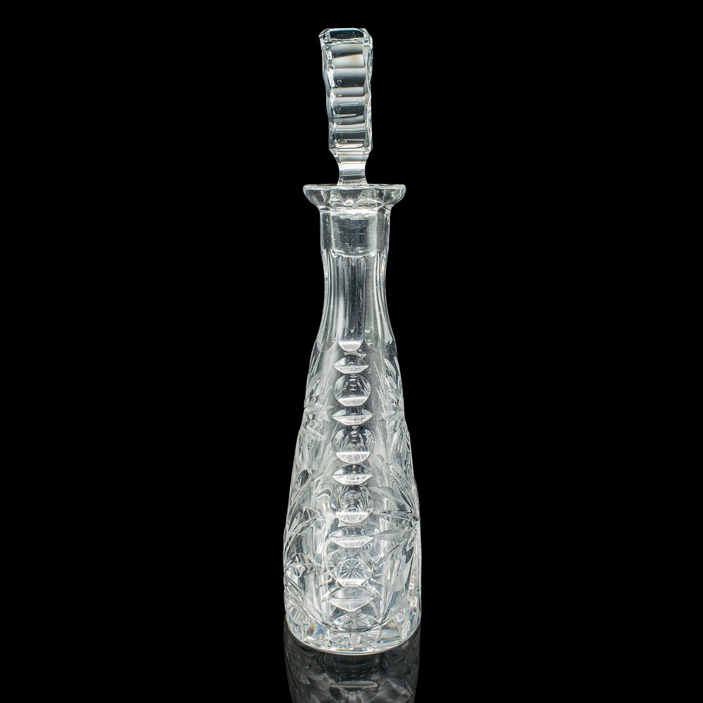 Antiques Atlas - Vintage Sherry Decanter, English Cut Crystal Glass ...