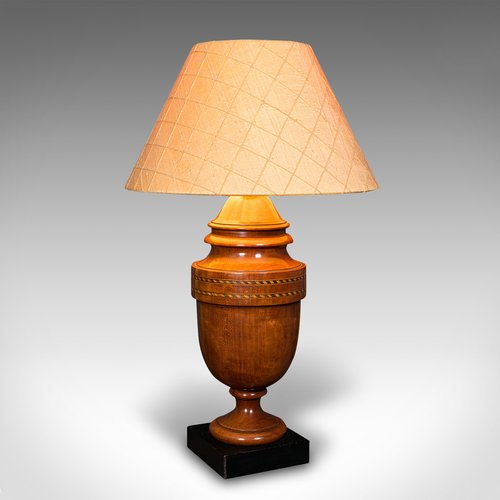 Antiques Atlas - Vintage Table Lamp, English, Turned Walnut