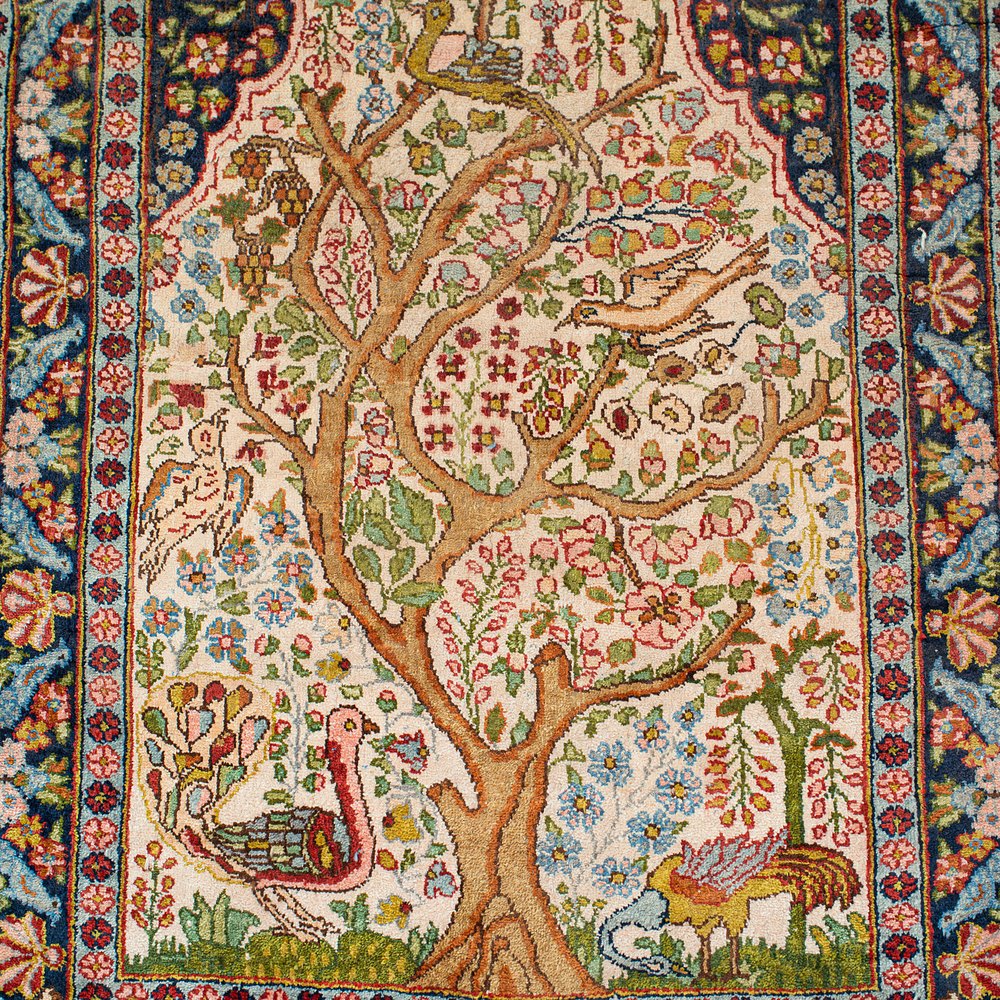 Antiques Atlas - Vintage Tree Of Life Rug, Caucasian, Woven, Mat