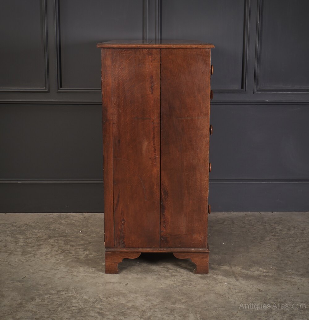 Georgian Oak Chest Of Drawers as287a6105 / YNE250529D - Antiques Atlas