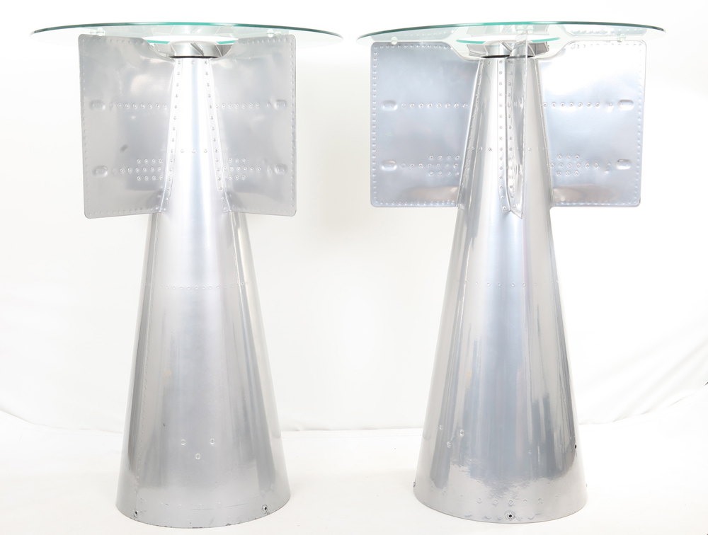 Antiques Atlas - Pair Of Tables Made From WW2 Bombs