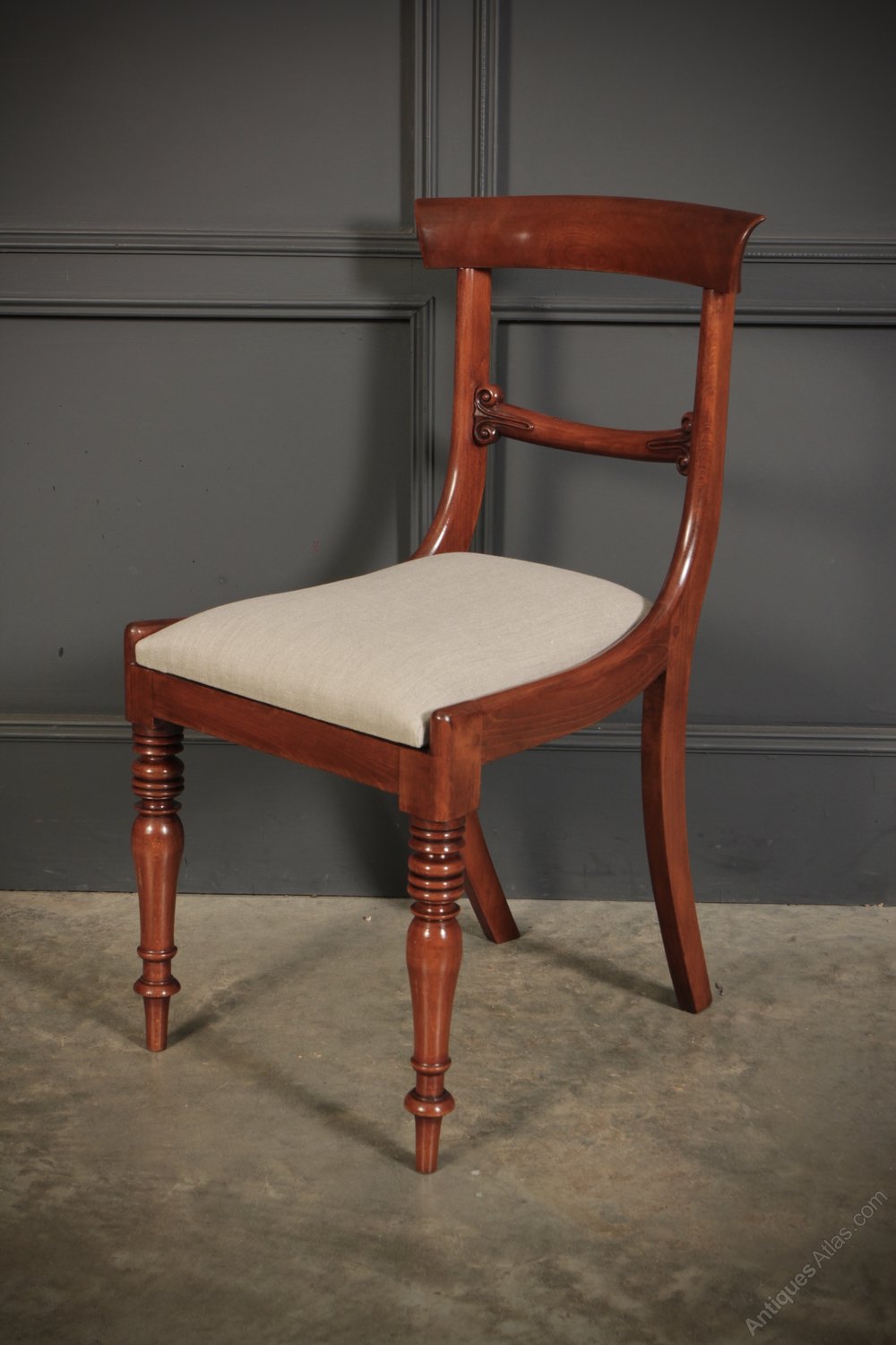 Set Of 8 Regency Bar Back Dining Chairs as287a5123 / MMEE230505A ...