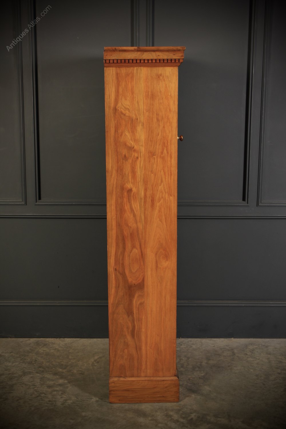 Slim Walnut Hall Cupboard - Antiques Atlas