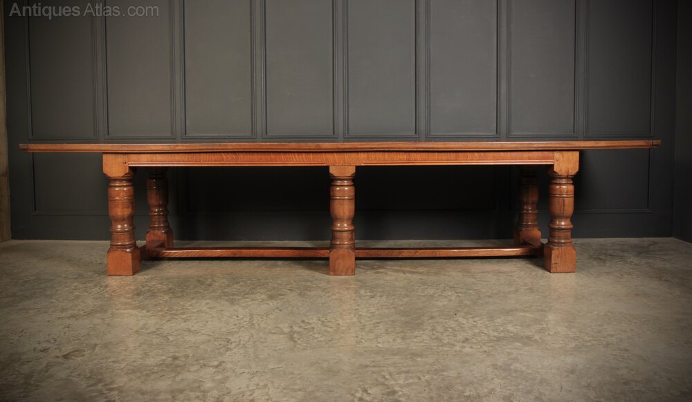 Very Long Oak Refectory Dining Table as287a5300 / MEEE231110B ...